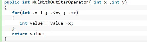 Multiply Two Numbers Without Usering Operator · C
